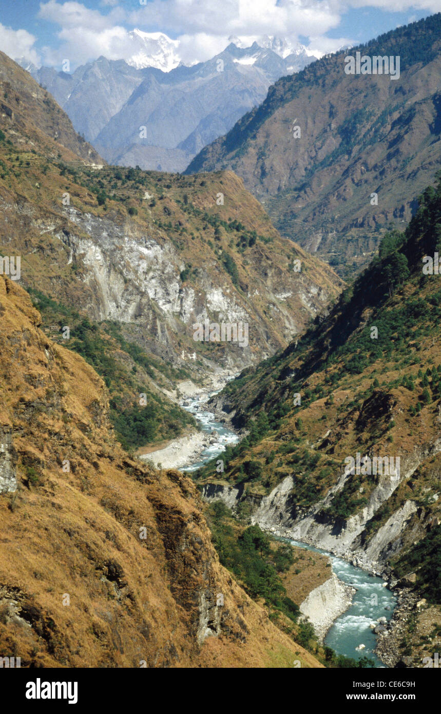 Alaknanda river ; Himalayan river ; badrinath ; chamoli ; uttaranchal ...