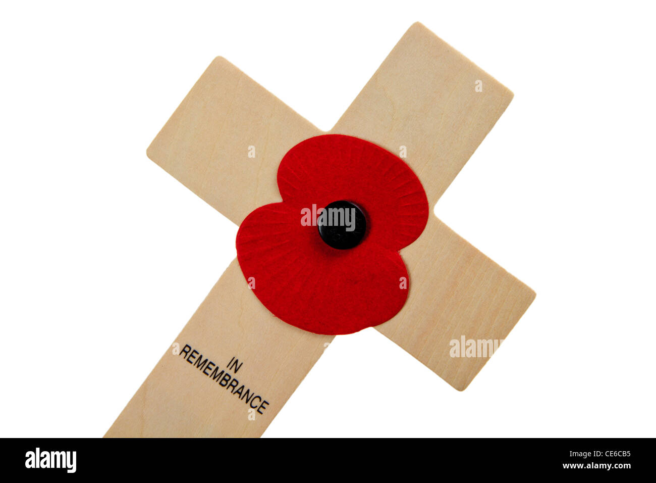 Royal British Legion remembrance cross Stock Photo - Alamy