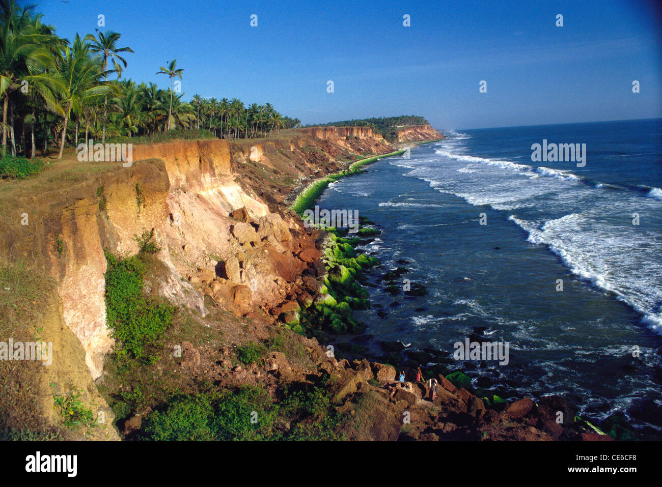 Varkala Beach ; Papanasham Beach ; cliff beach ; blue sea ; blue sky ...