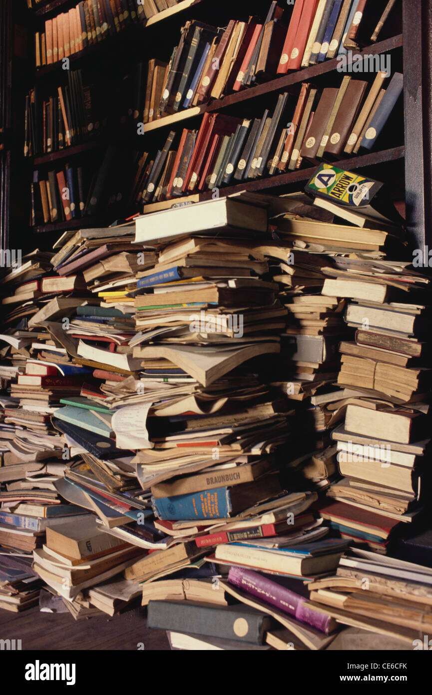 books in Asiatic library ; Bombay Mumbai ; Maharashtra ; India Stock ...