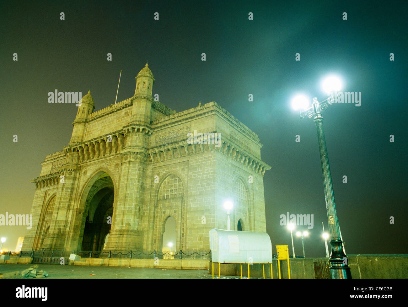 Gateway of India at night ; Bombay Mumbai ; Maharashtra ; India Stock ...