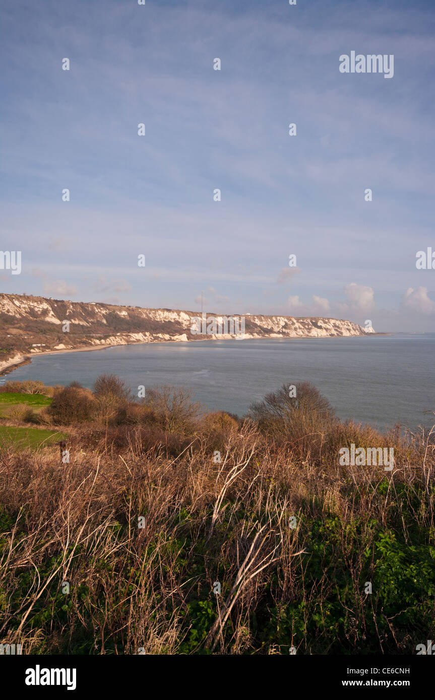 The Kent Coastline and The White Cliffs Of Dover as seen from The ...