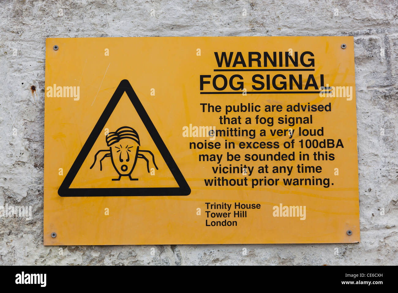 Loud noise warning sign hi-res stock photography and images - Alamy
