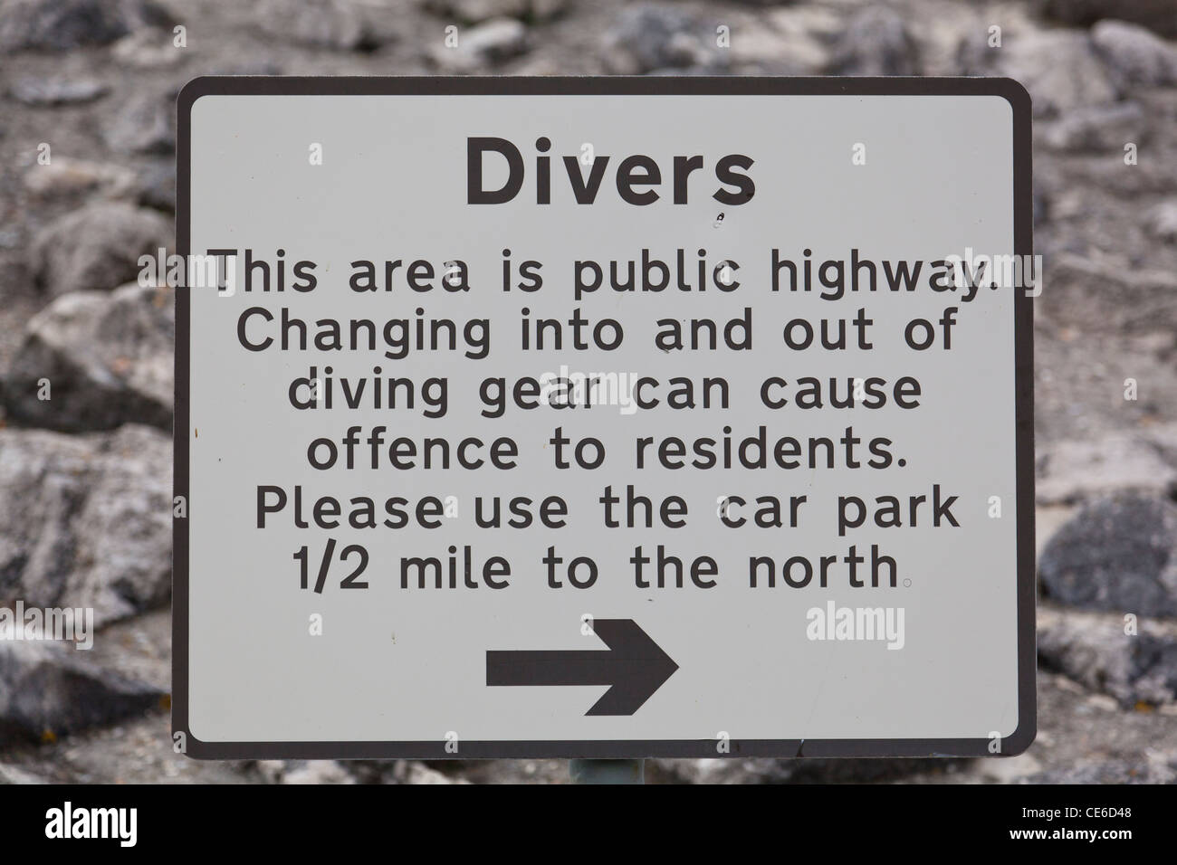 Warning about divers hi-res stock photography and images - Alamy