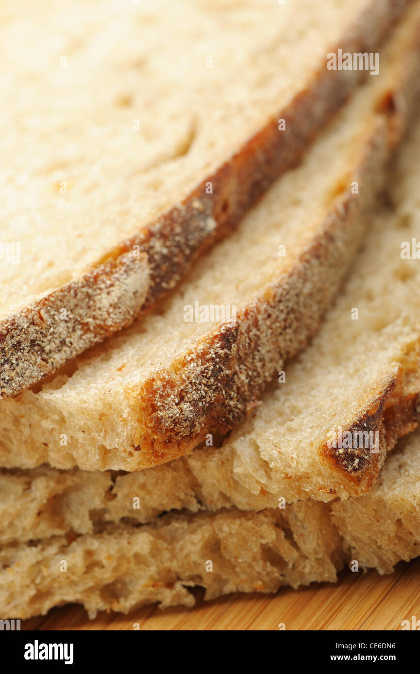 Closeup view cut loaf hi-res stock photography and images - Alamy