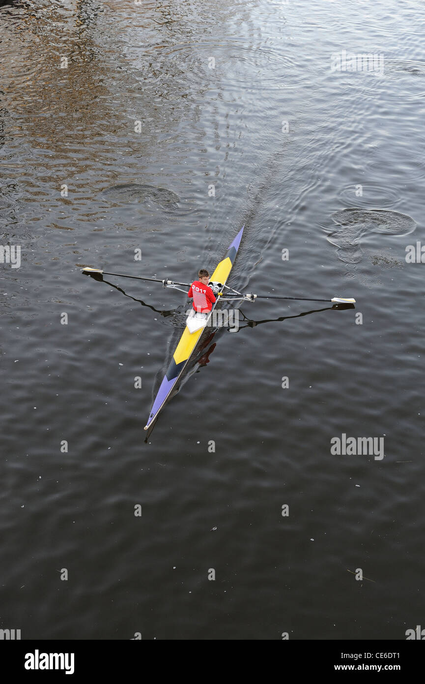 rowing on the river ouse york england uk Stock Photo - Alamy