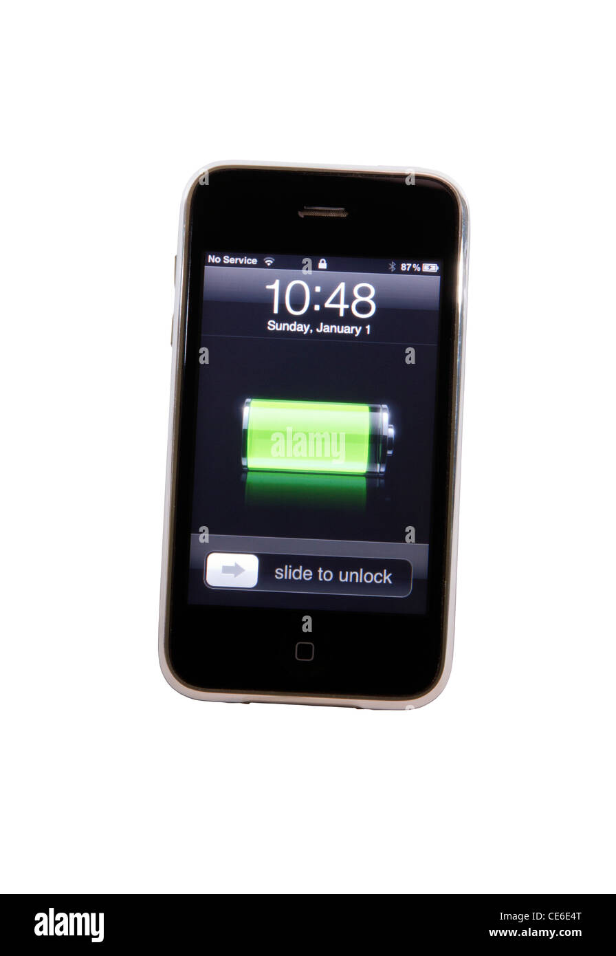 Iphone charging screen hi-res stock photography and images - Alamy