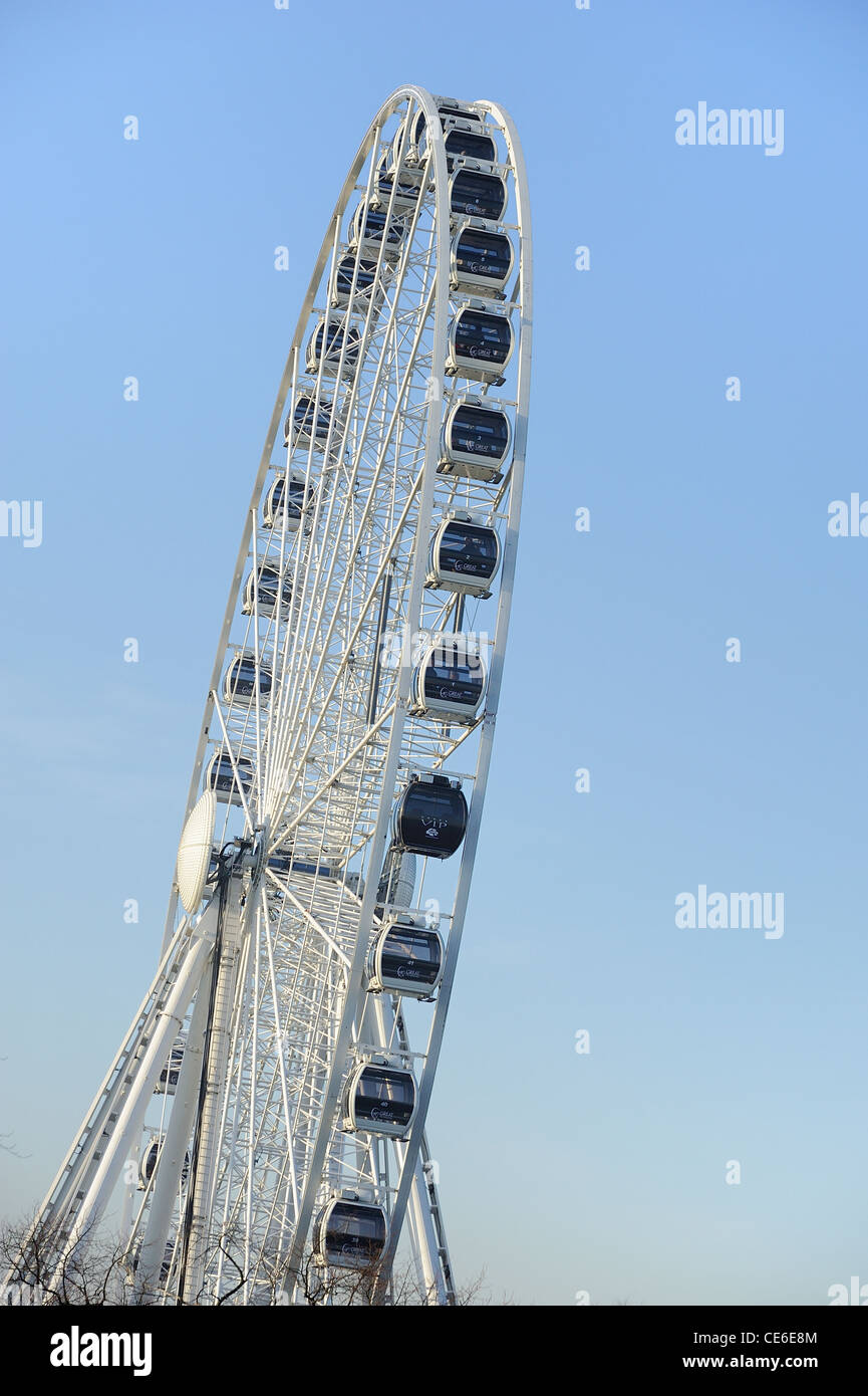 the yorkshire wheel erected next to york railway station england uk ...