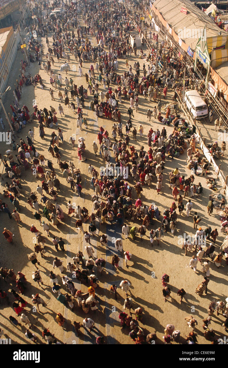 Kumbh fair crowd Allahabad Uttar Pradesh India Stock Photo - Alamy
