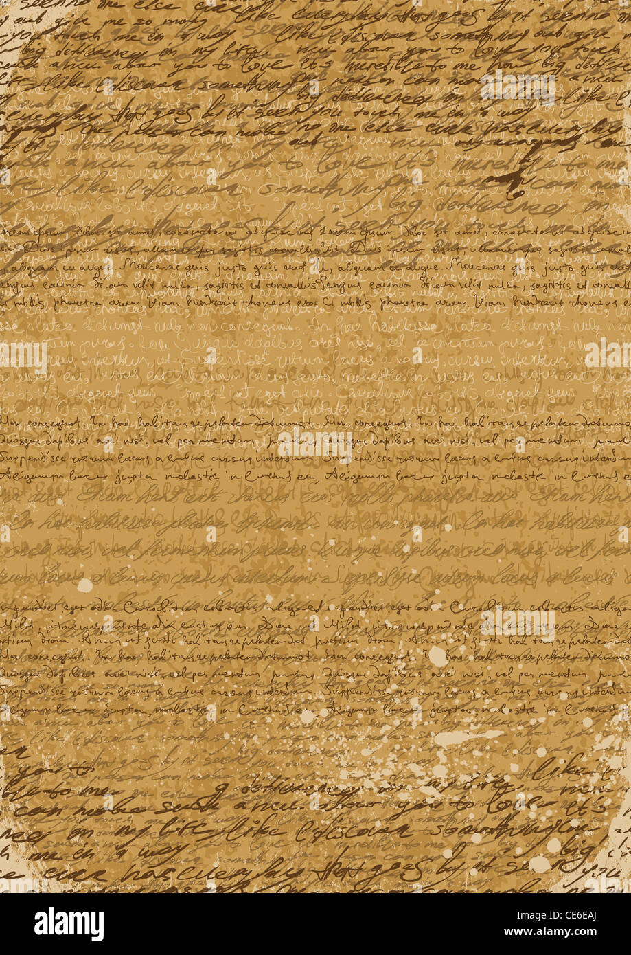 Vintage background of A4 format, based on ancient manuscripts Stock ...