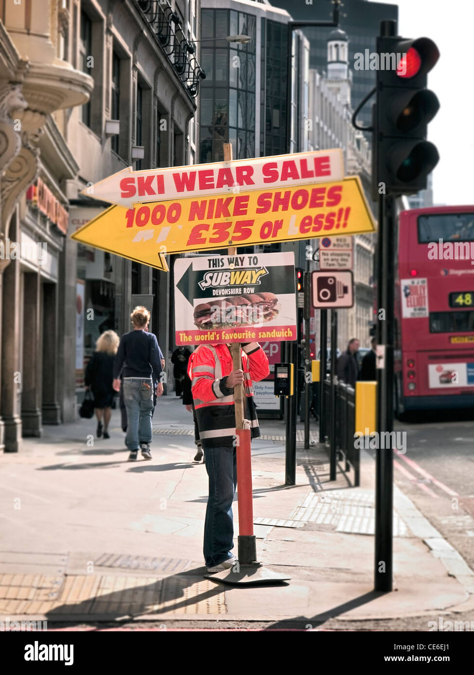 London bus stop advertising hi-res stock photography and images - Alamy