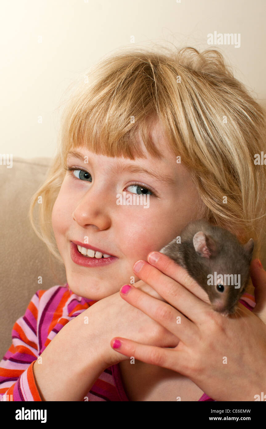 child playing with hamster, england,uk,europe Stock Photo - Alamy