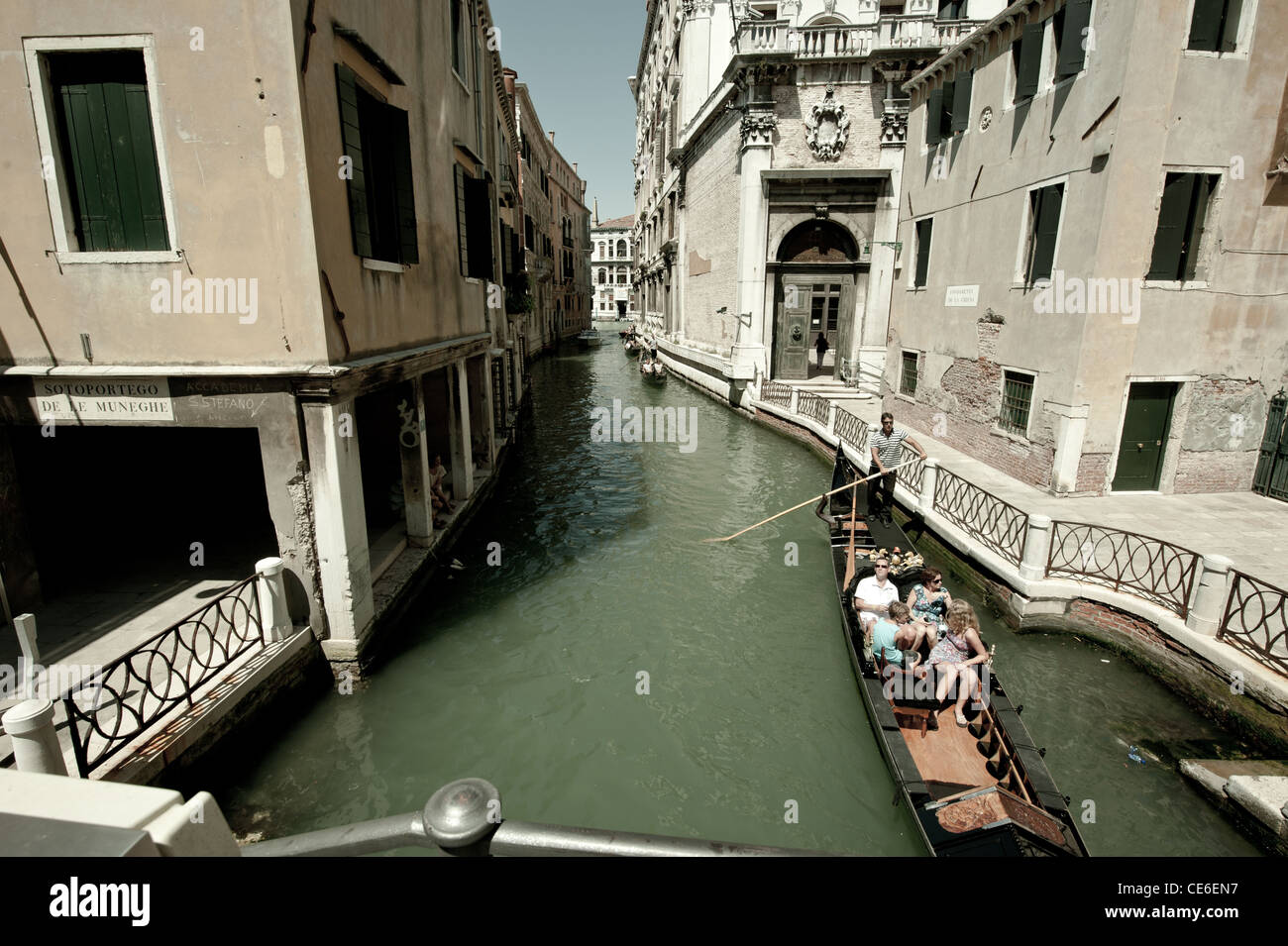 Venezia canal view Stock Photo - Alamy