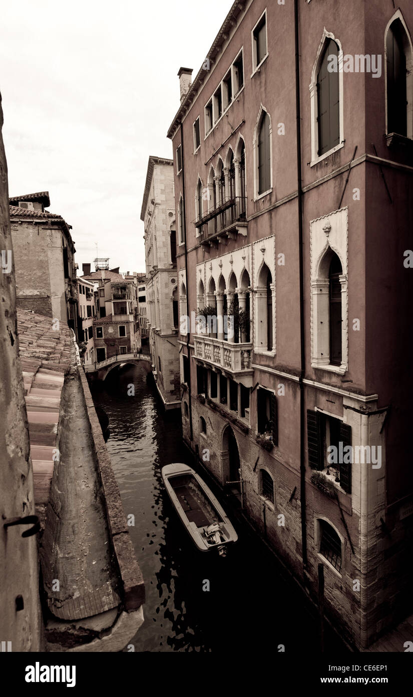 Venezia canal view Stock Photo - Alamy
