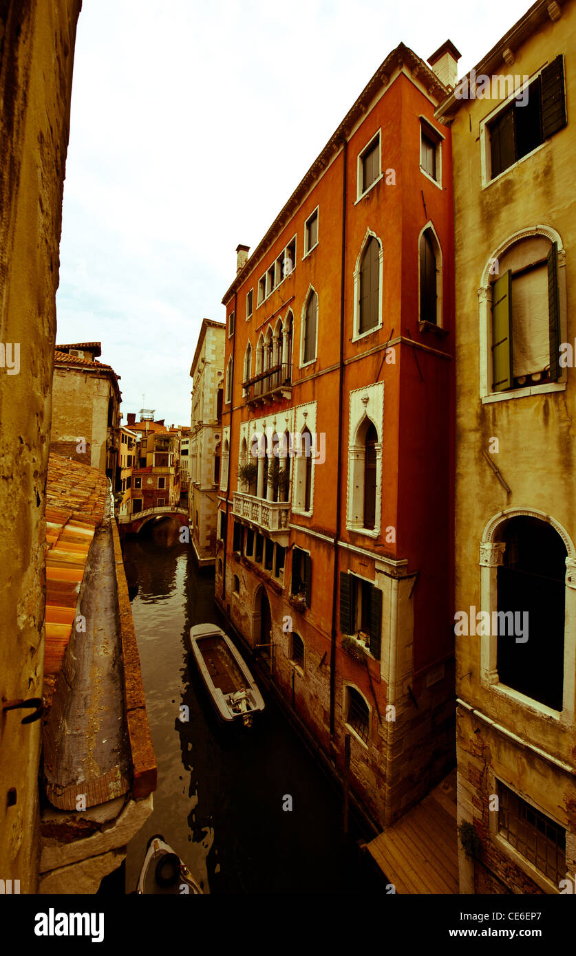 Venezia canal view Stock Photo - Alamy