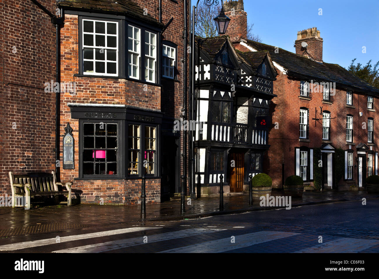 Former Jacobean Priests House now a Bank in Prestbury Village Cheshire ...