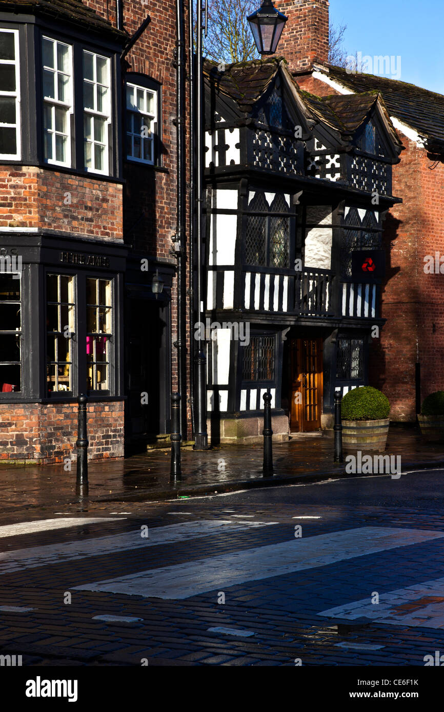 Former Jacobean Priests House now a Bank in Prestbury Village Cheshire ...