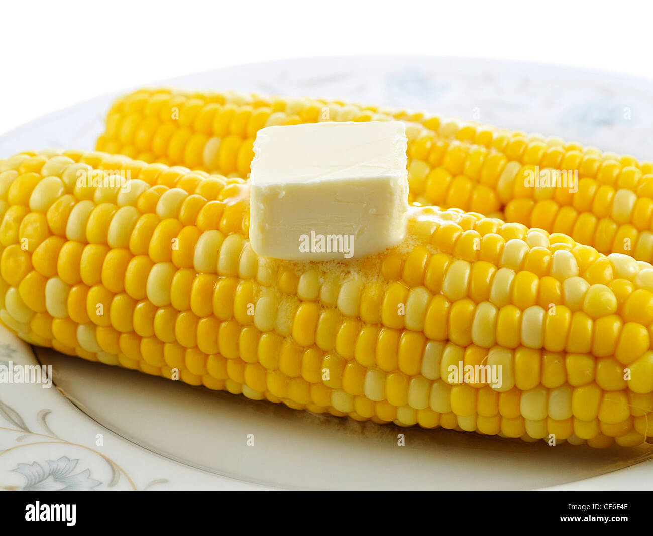corn with butter , close up Stock Photo - Alamy