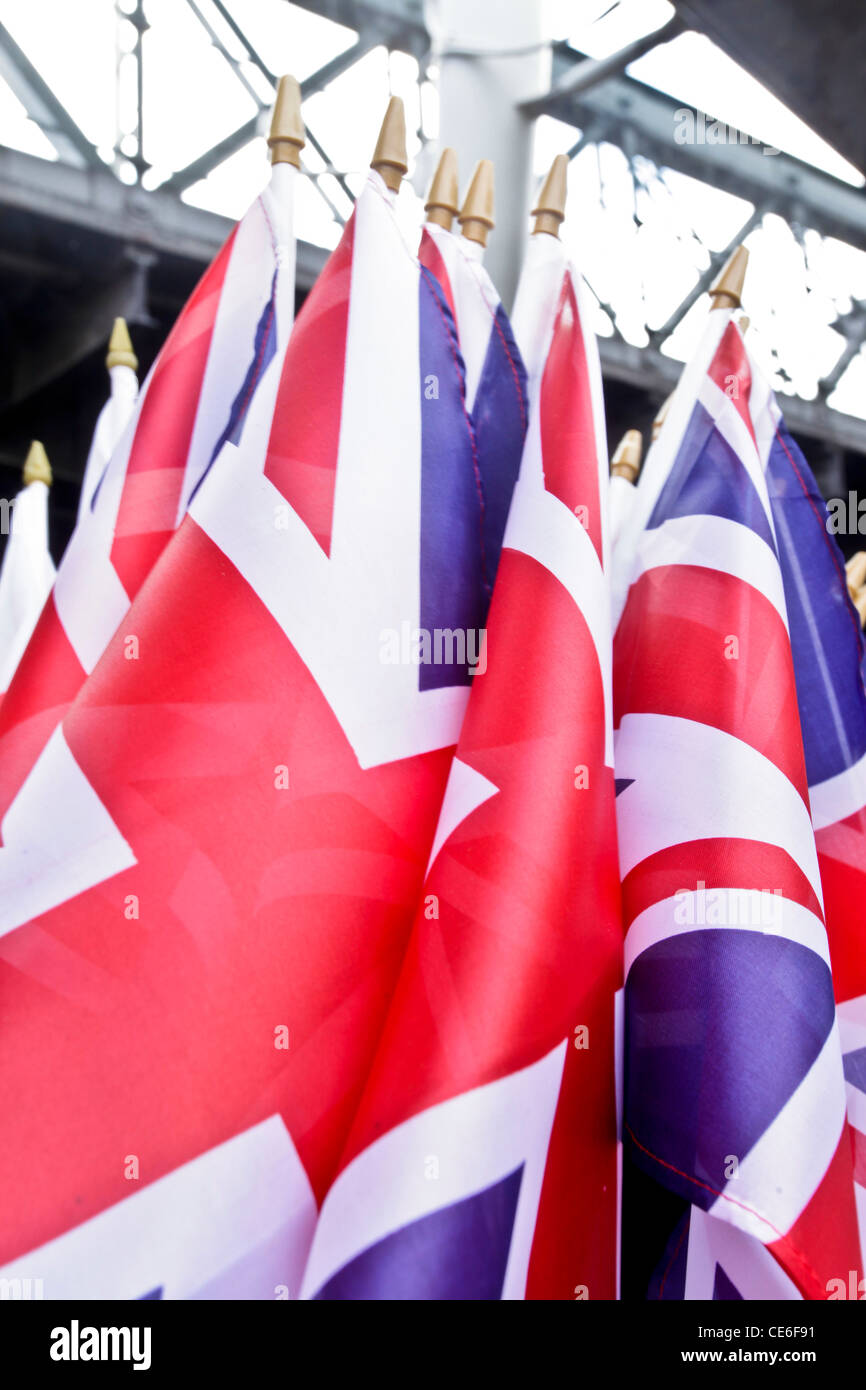 London, England. Brittish flag - souveniers Stock Photo - Alamy