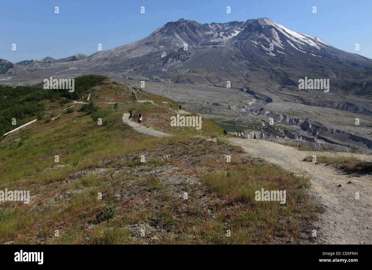 tourist overlook trail Mount St Helens Volcano National monument ...