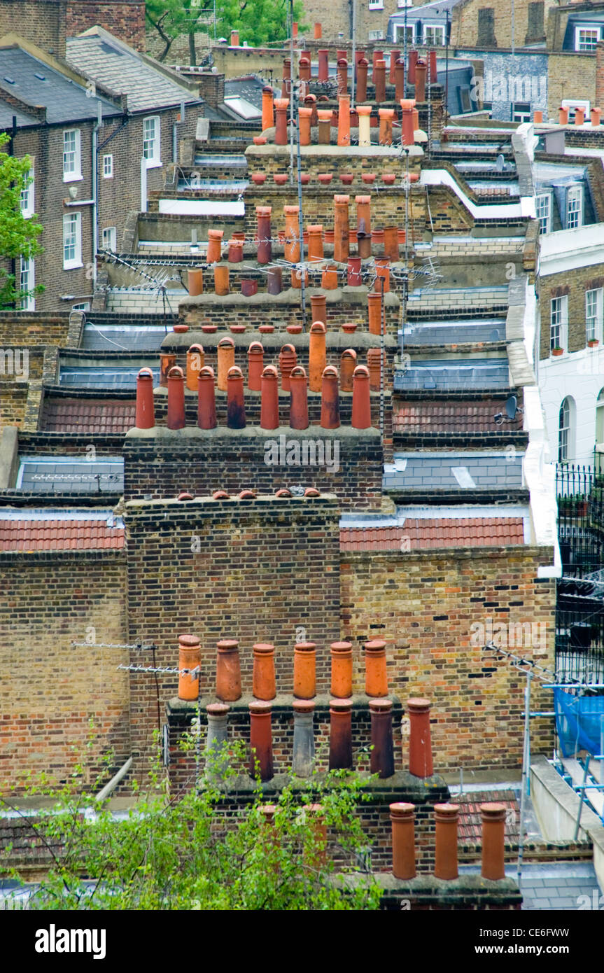 old roof tops ,victorian architecture,islington,london,england,uk Stock ...