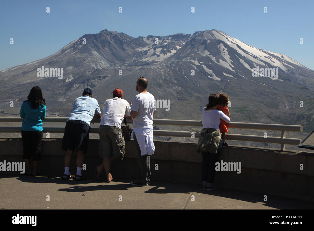 tourist overlook Mount St Helens Volcano National monument Johnson ...
