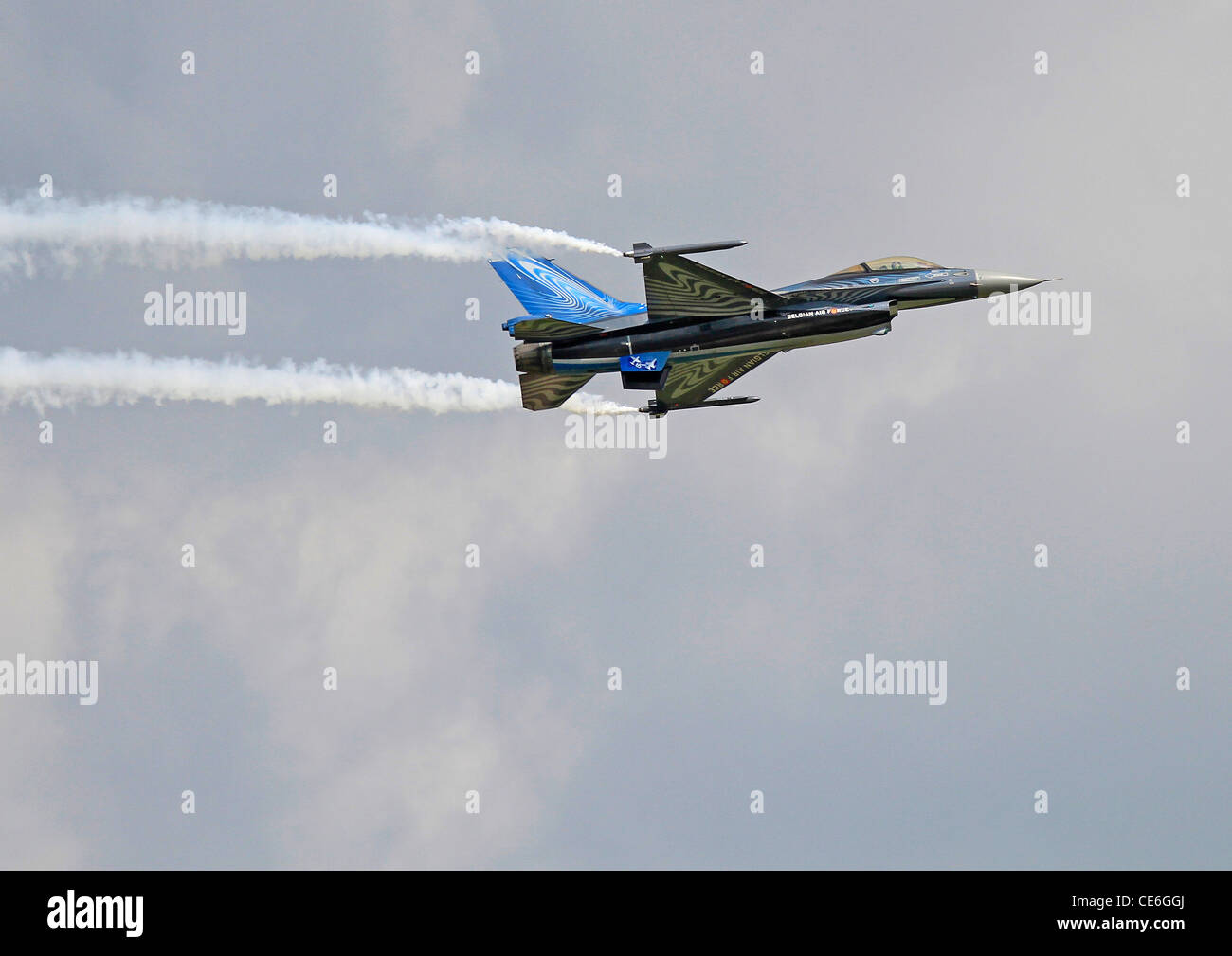 a belgian fighter jet at an airshow Stock Photo - Alamy