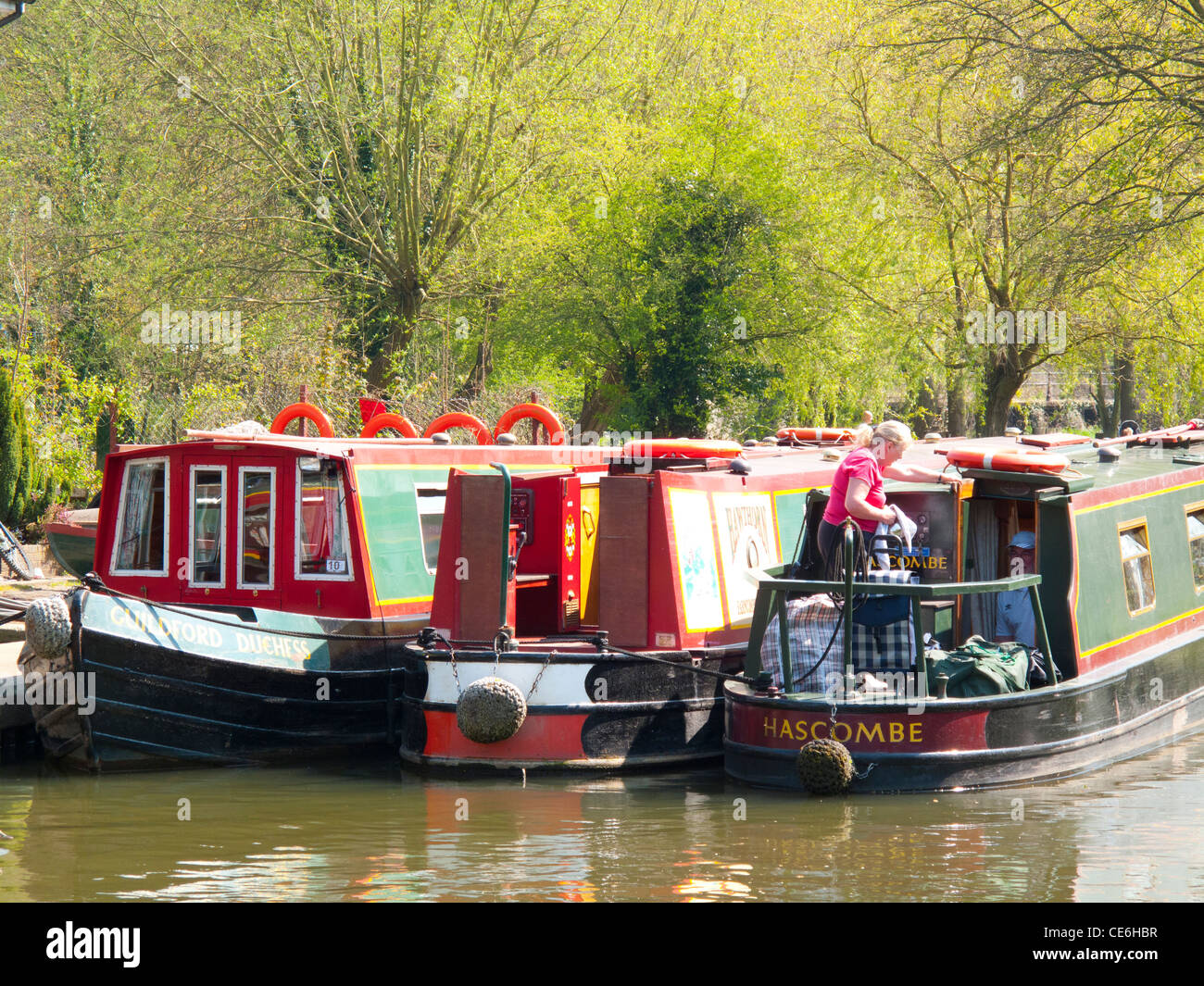 Guildford Canal River Wey Stock Photo - Alamy