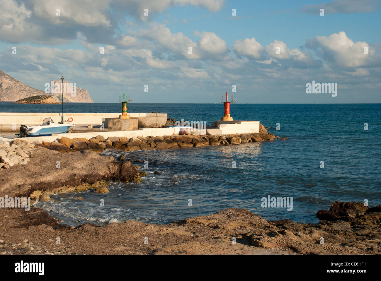 Small port on the Mediterranean, Altea, Spain Stock Photo - Alamy