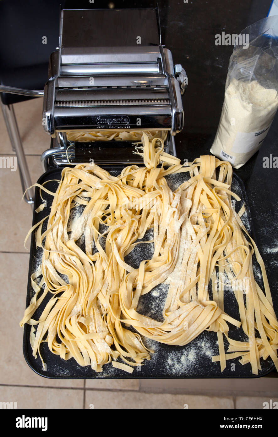 Making Fresh Pasta Stock Photo - Alamy