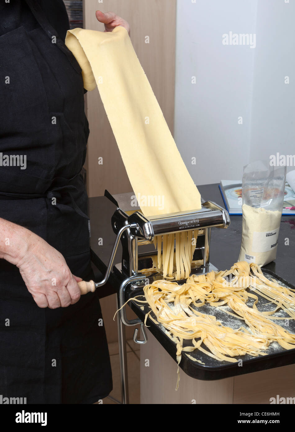 Making Fresh Pasta Stock Photo - Alamy