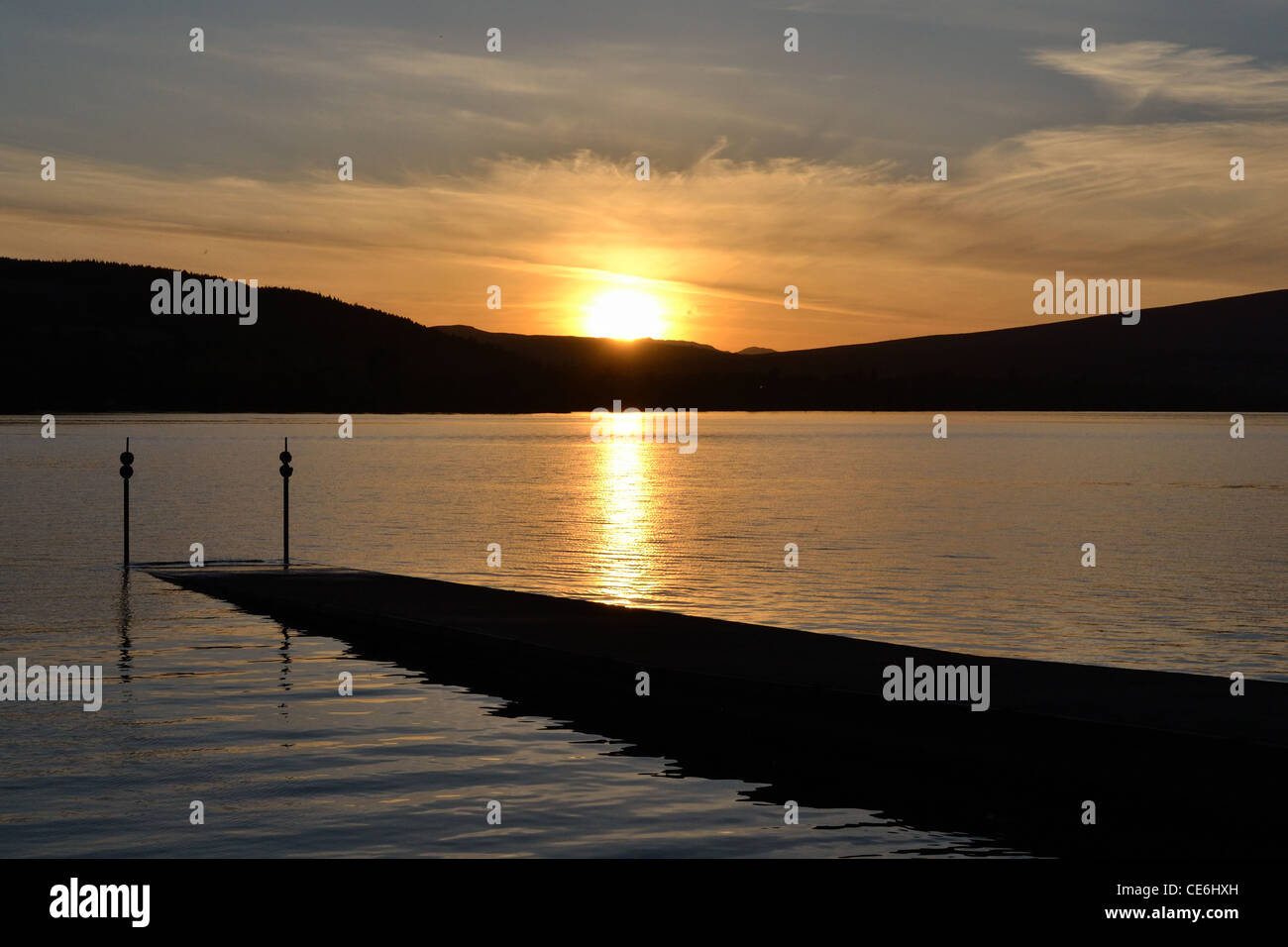 loch lomond sunset Stock Photo - Alamy