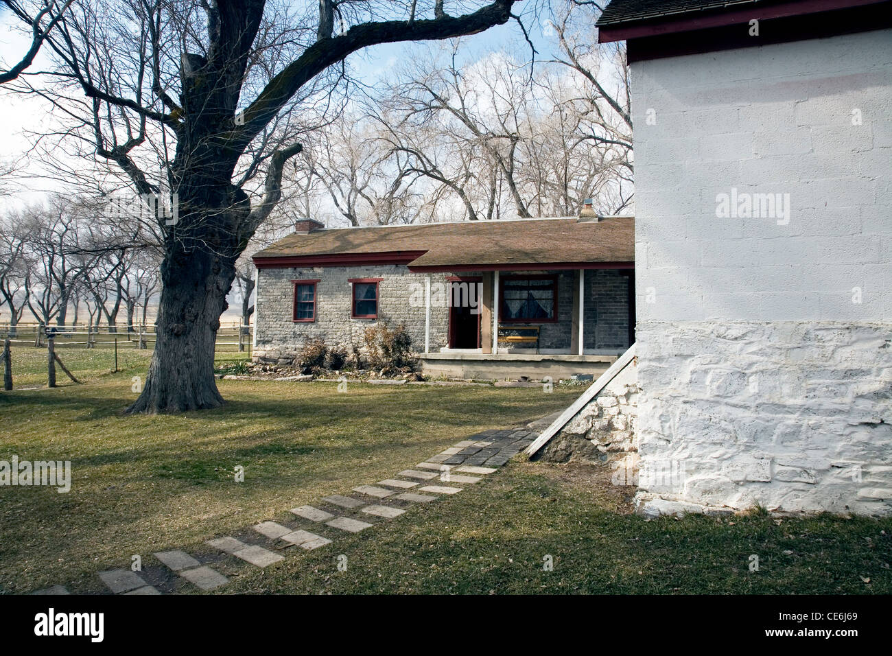UTAH - Main house and bunkhouse at Fielding Gar Ranch in Antelope ...