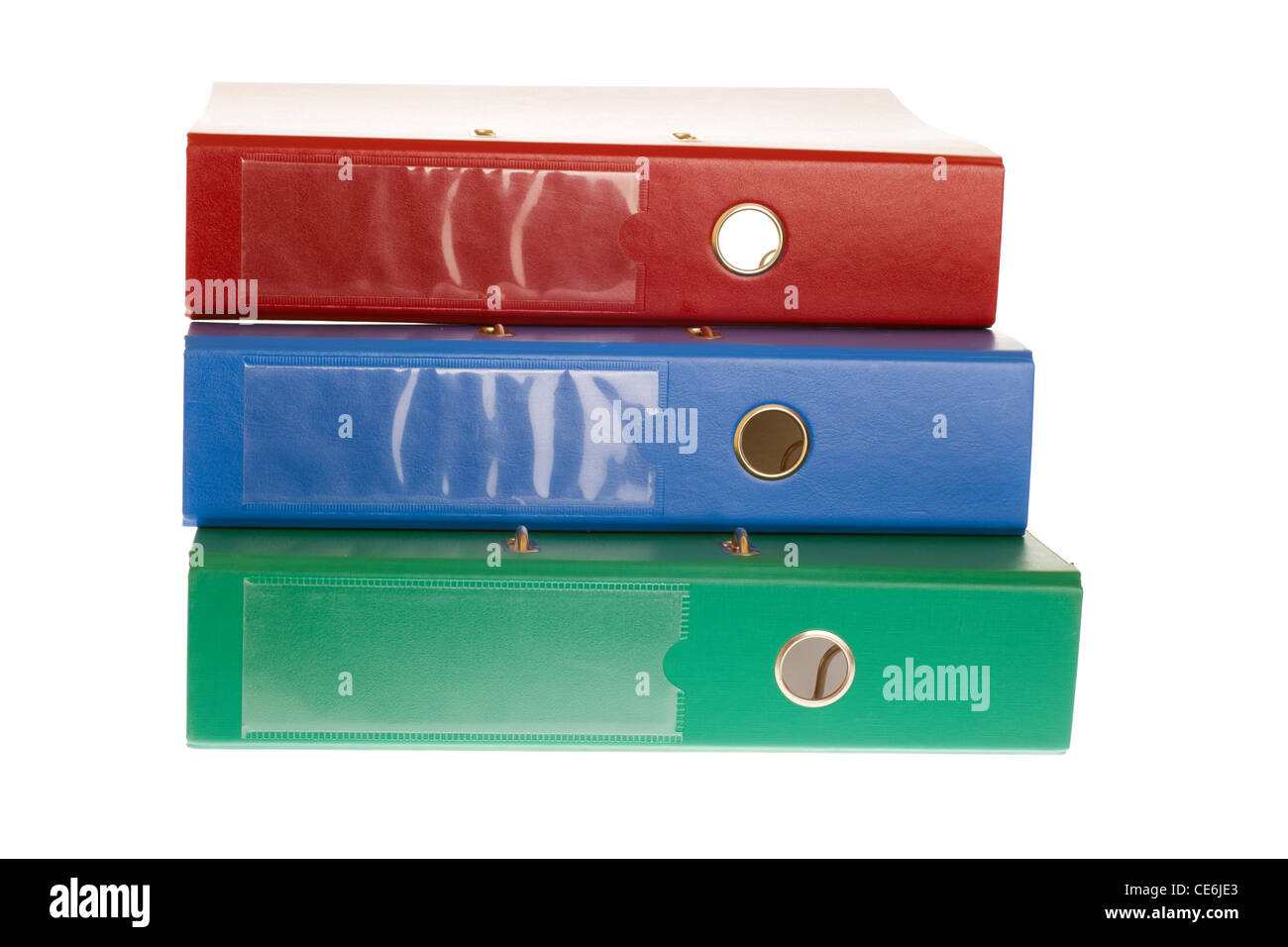 office folders binder isolated on white Stock Photo - Alamy