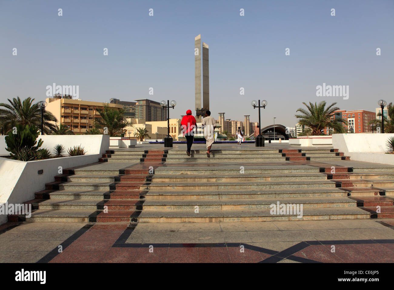 Square in Deira, Dubai, United Arab Emirates Stock Photo - Alamy