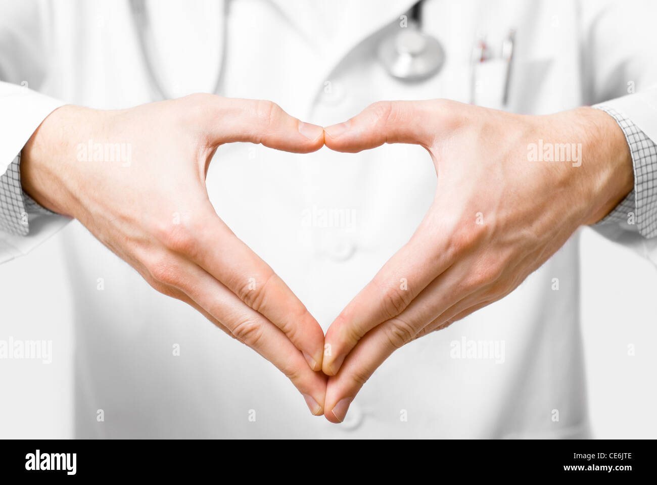 Isolated health care for men with stethoscope and medical medicine hi ...