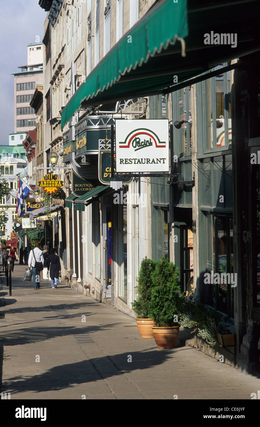 Canada, Quebec, the old city, street scene Stock Photo - Alamy