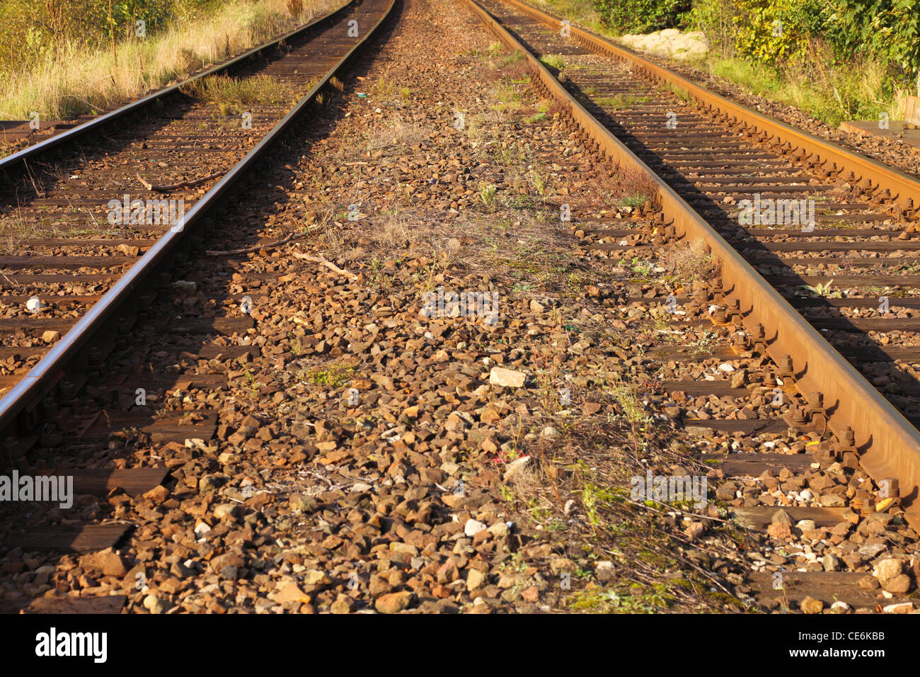 Rail Road Tracks - outdoor Stock Photo - Alamy
