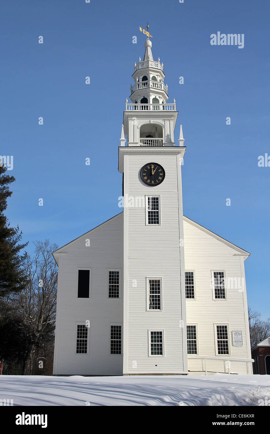 Jaffrey Center Meeting House, New Hampshire Stock Photo - Alamy