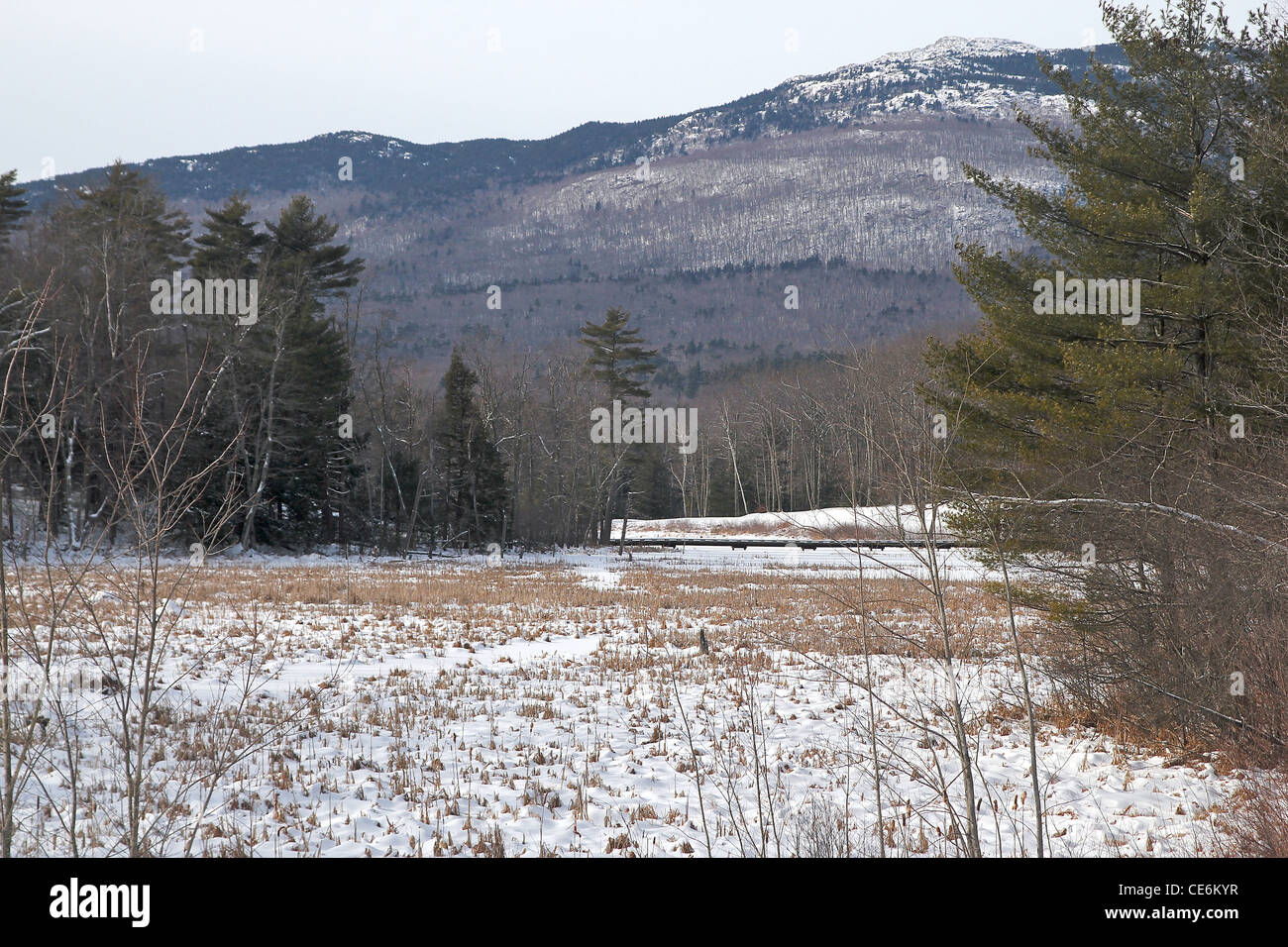 Winter landscape in New Hampshire Stock Photo - Alamy
