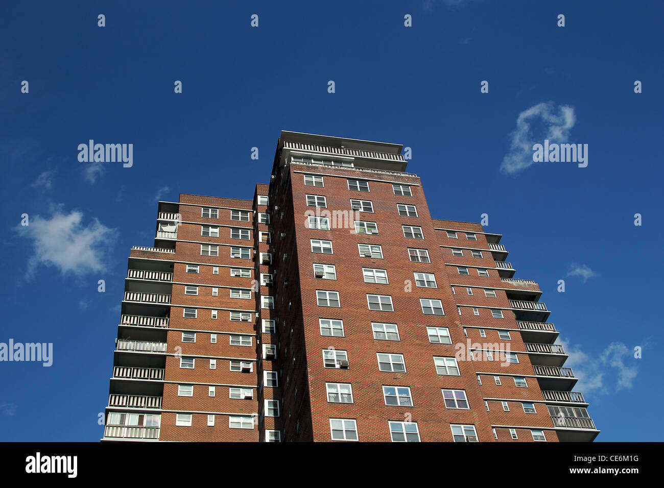 One of the towers of Penn South, a housing complex in Chelsea, New York ...