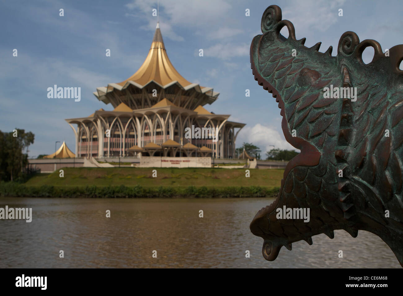 Kuching parliament building Stock Photo - Alamy