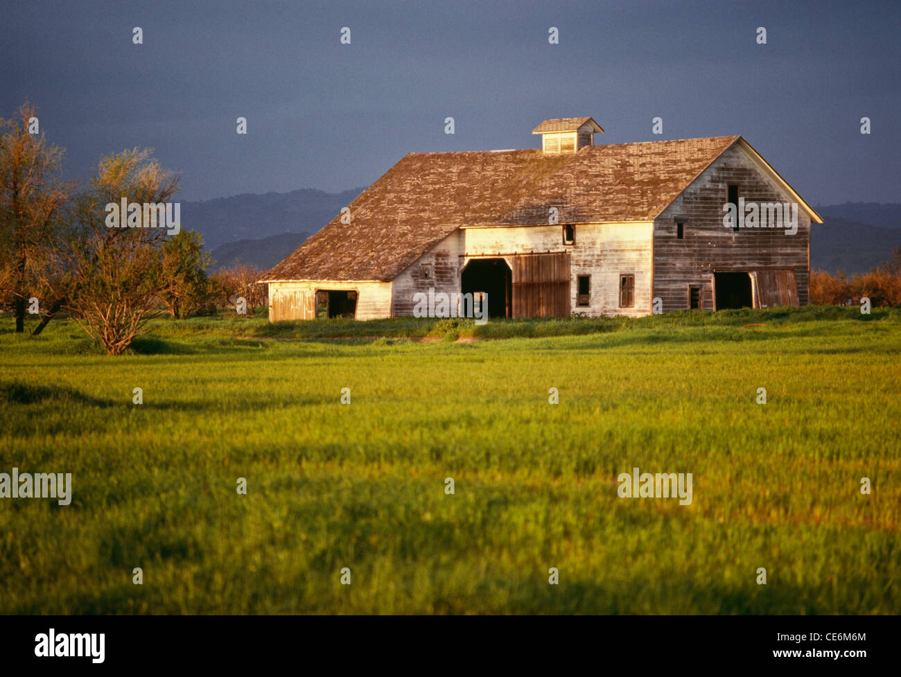 Rundown/Abandoned Ranch House and Barn, Sonoma County, CA Stock Photo ...
