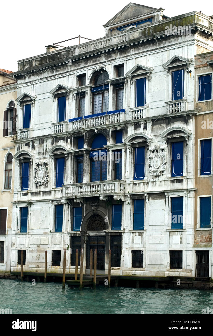 The rustic facade of an apartment building, Venice, Italy Stock Photo ...