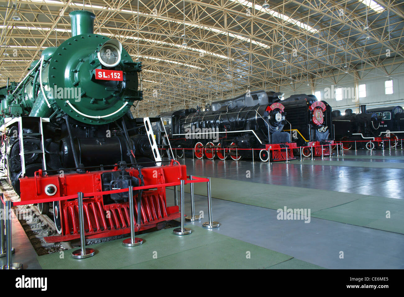 Steam Locomotives at National Railway Museum, Beijing China Stock Photo ...