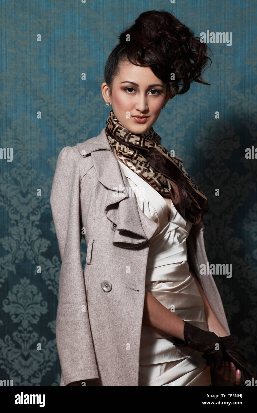 Portrait of mixed raced person dressed fashionably Stock Photo - Alamy