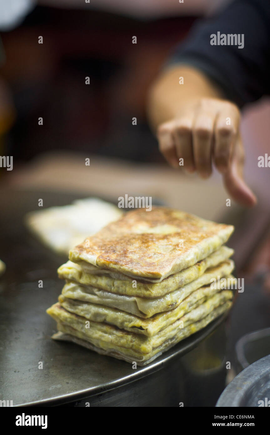 murtabak, malaysia food. Photo is taken at kota bharu, kelantan ...
