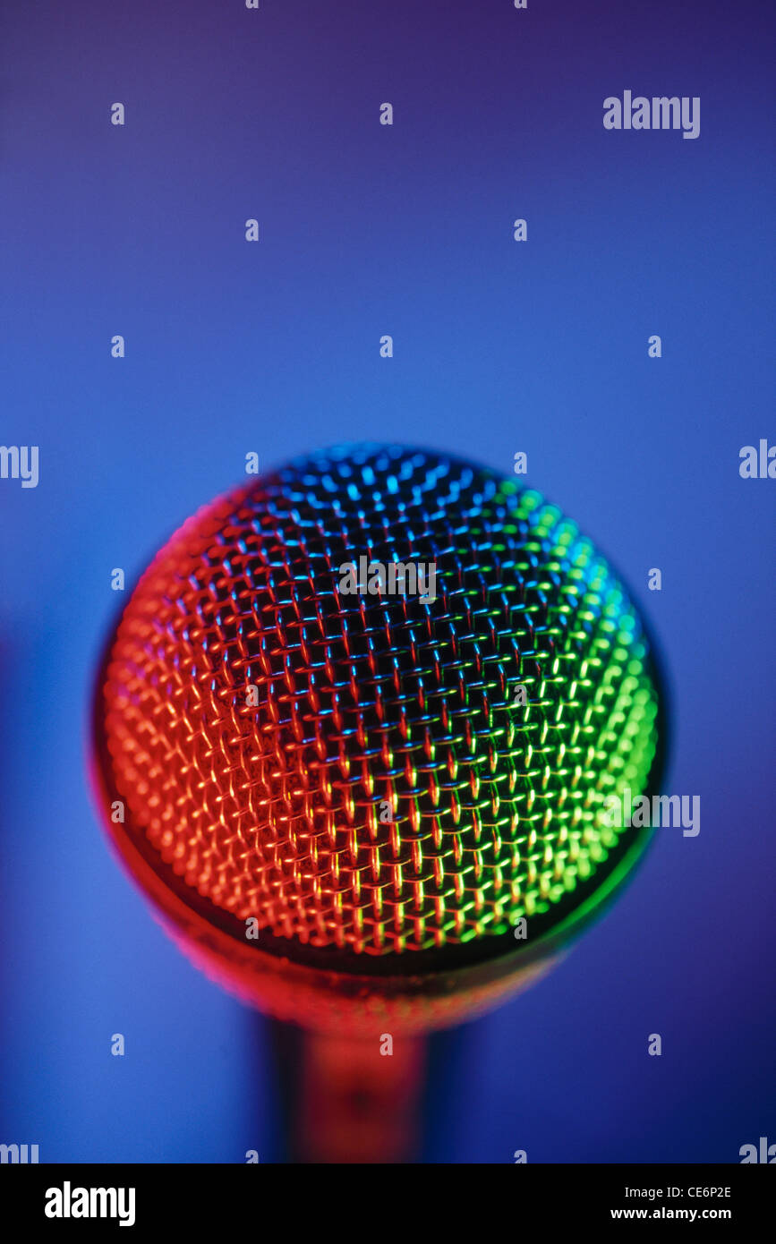 Microphone closeup ; Mike closeups ; Mic studio shot ; India ; Asia ...