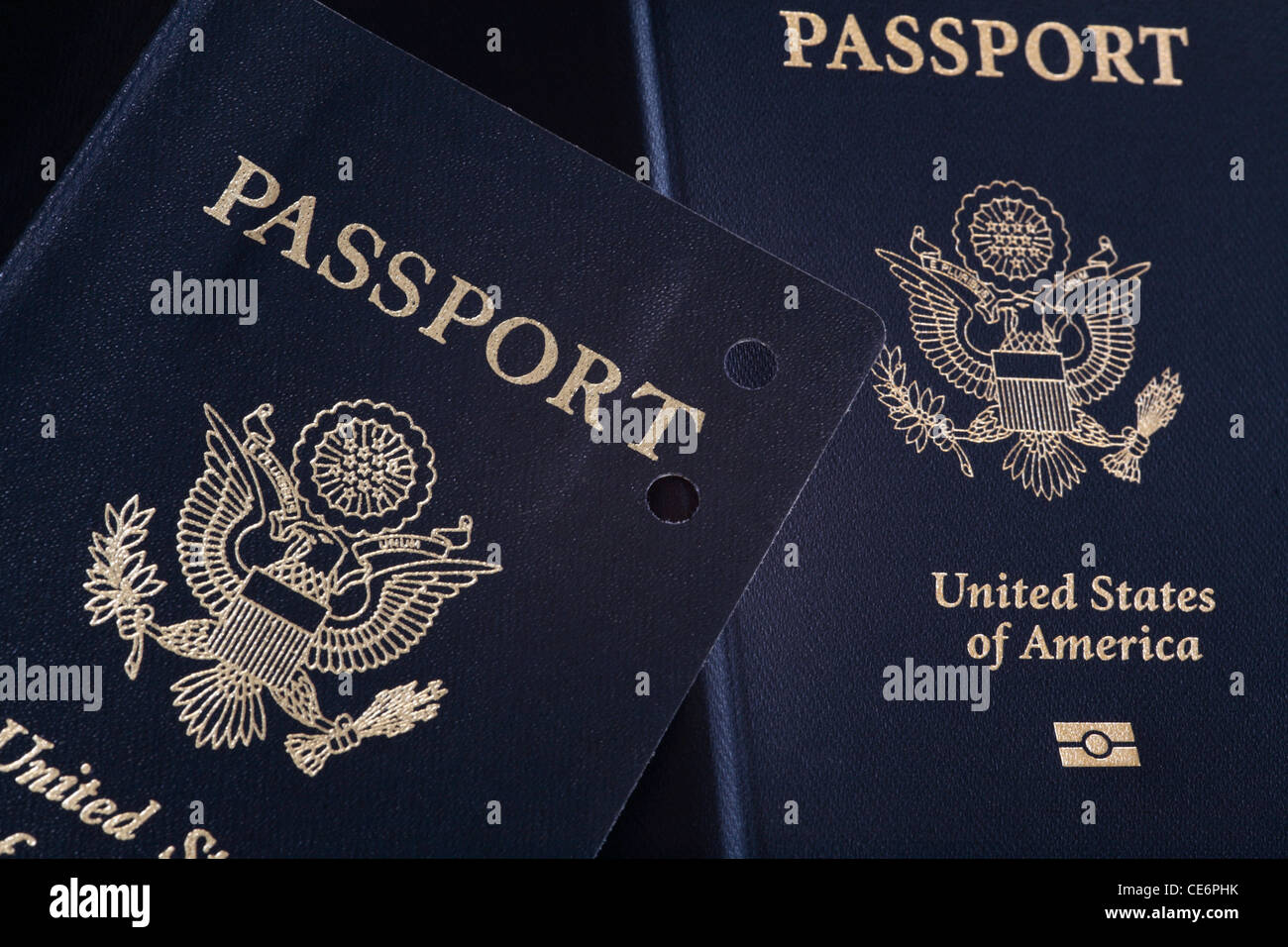 Close-up of United States of America passports Stock Photo - Alamy