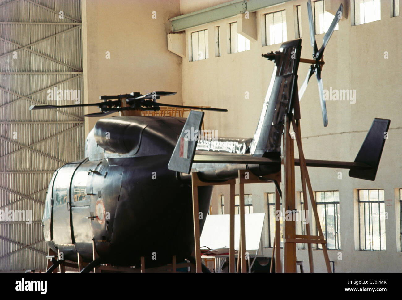 Helicopter manufacturing repairing factory Stock Photo - Alamy